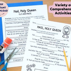 Mother Mary Catholic Prayers | Hail Mary | Memorare | Hail Holy Queen ...