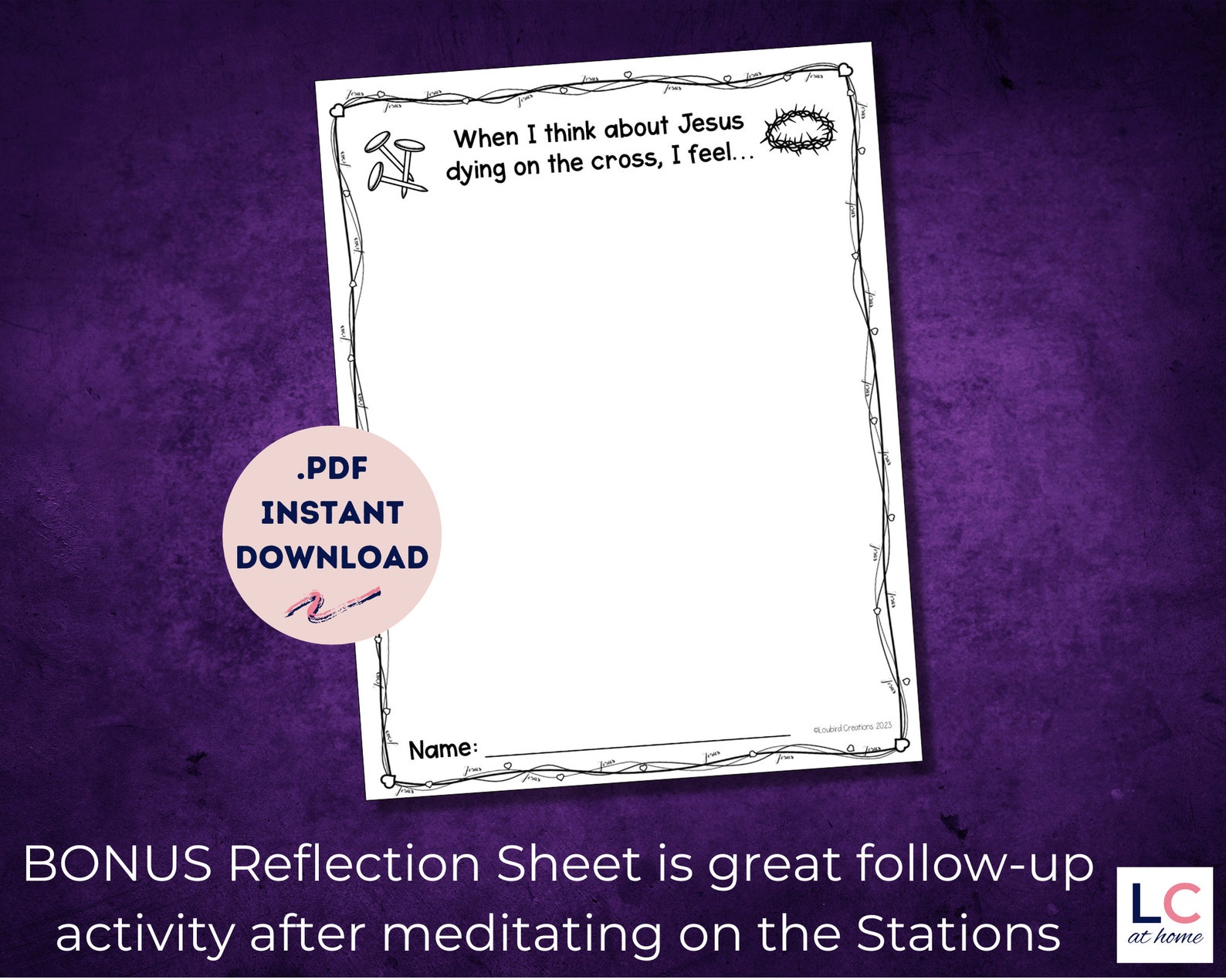 Stations of the Cross Poster and Prayer Booklet for Catholic Kids ...