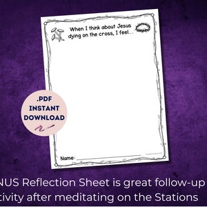 Stations of the Cross Poster and Prayer Booklet for Catholic Kids ...