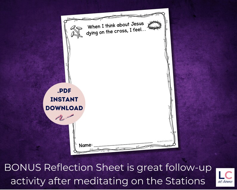 Stations of the Cross Poster and Prayer Booklet for Catholic Kids ...