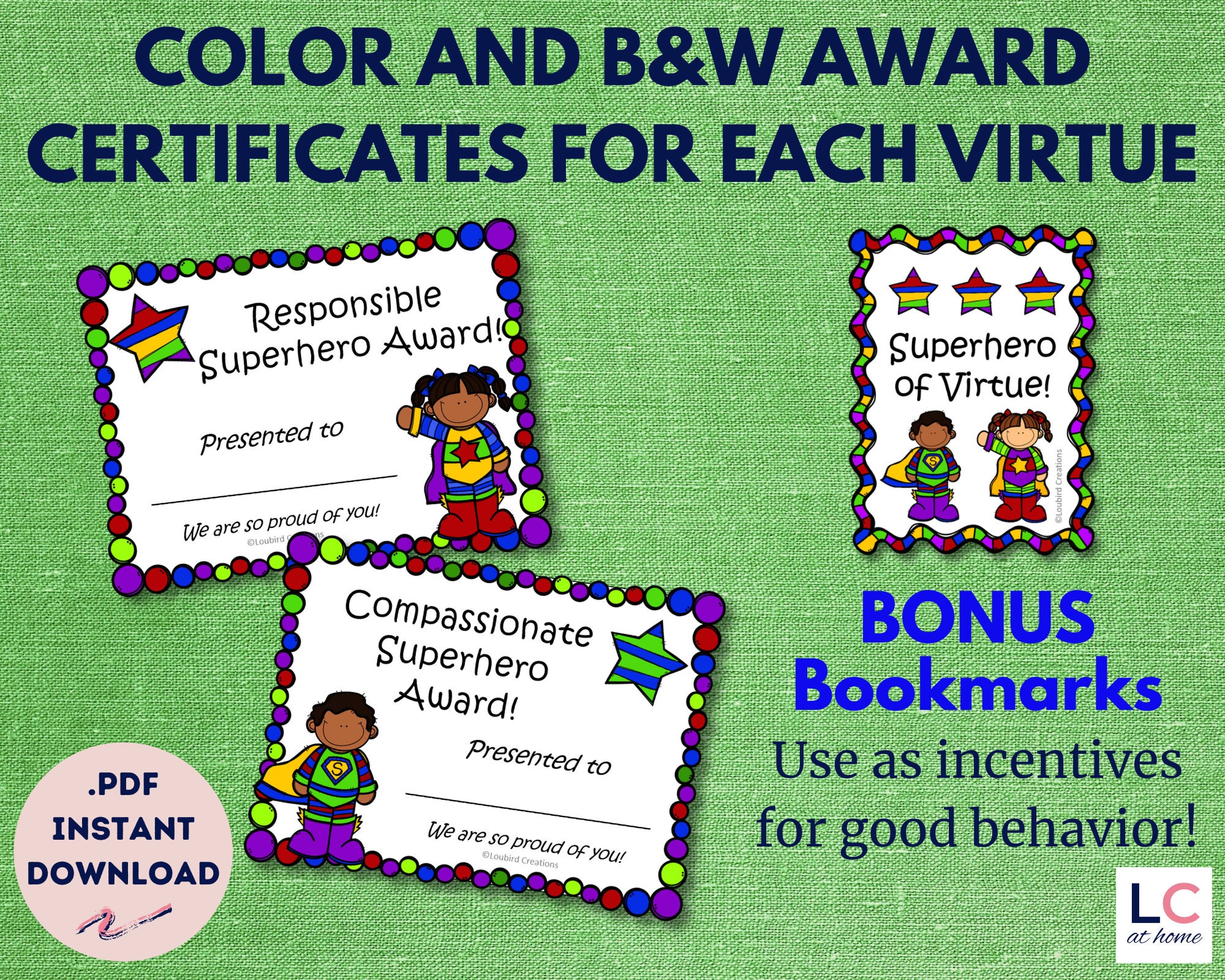 Superhero Virtue Character Education Classroom Posters | Awards ...