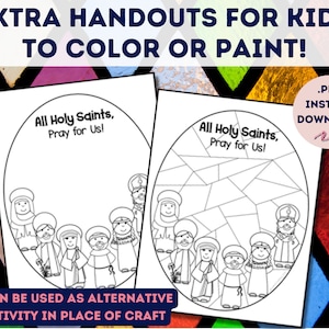 Litany of the Saint Easy Reader and Craft | All Saints Day Preschool ...