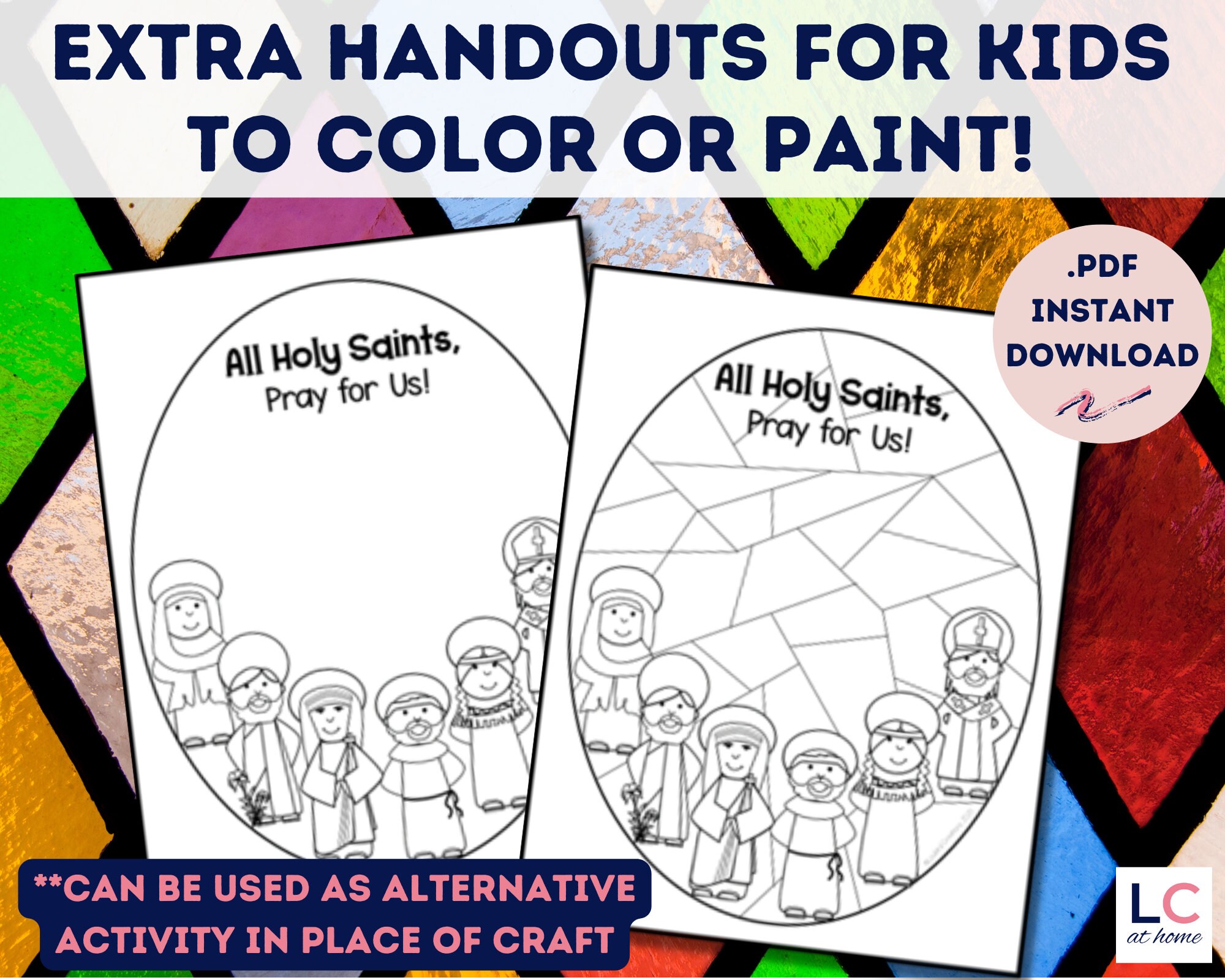 Litany of the Saint Easy Reader and Craft | All Saints Day Preschool ...