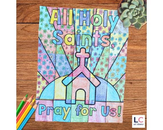All Saints Day Collaborative Poster for Catholic Kids | Feast of All ...