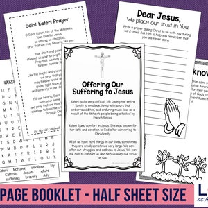 Saint Kateri Tekakwitha Printable Activity Booklet for Catholic Kids ...
