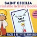 Saint Cecilia Printable Activity Booklet for Catholic Kids St. Cecilia ...