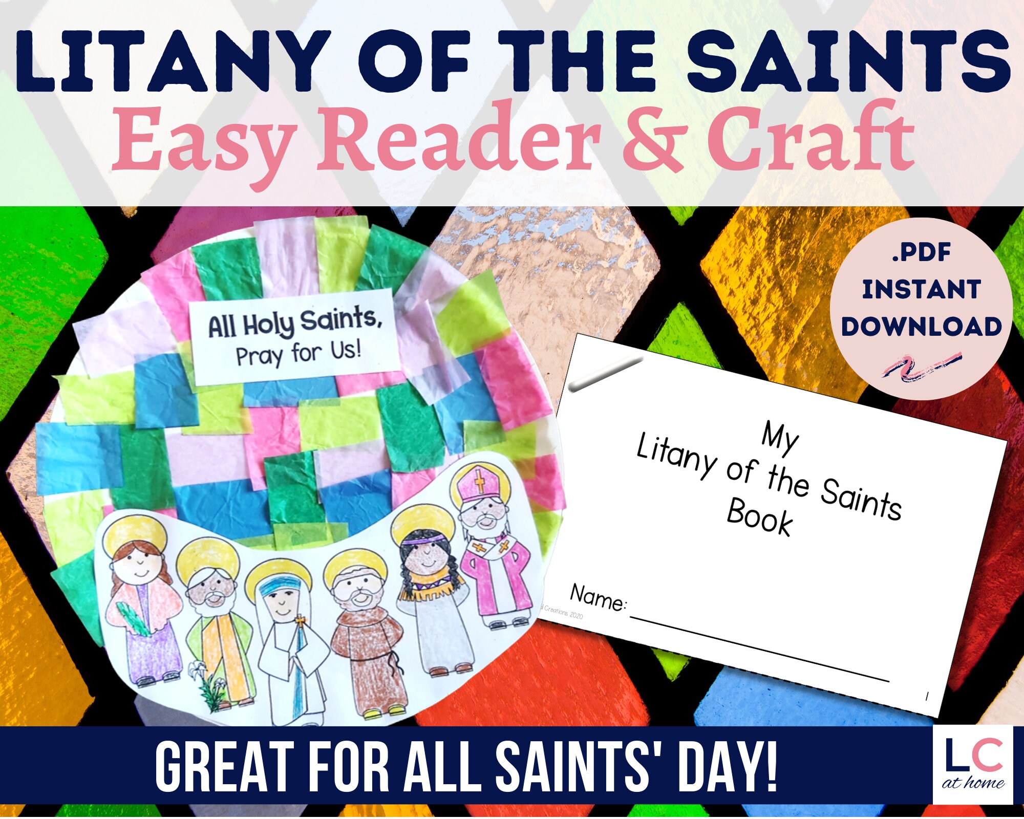 Litany of the Saint Easy Reader and Craft All Saints Day Preschool ...