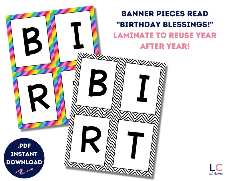 Birthday Blessings Catholic Bulletin Board Set Back to - Etsy