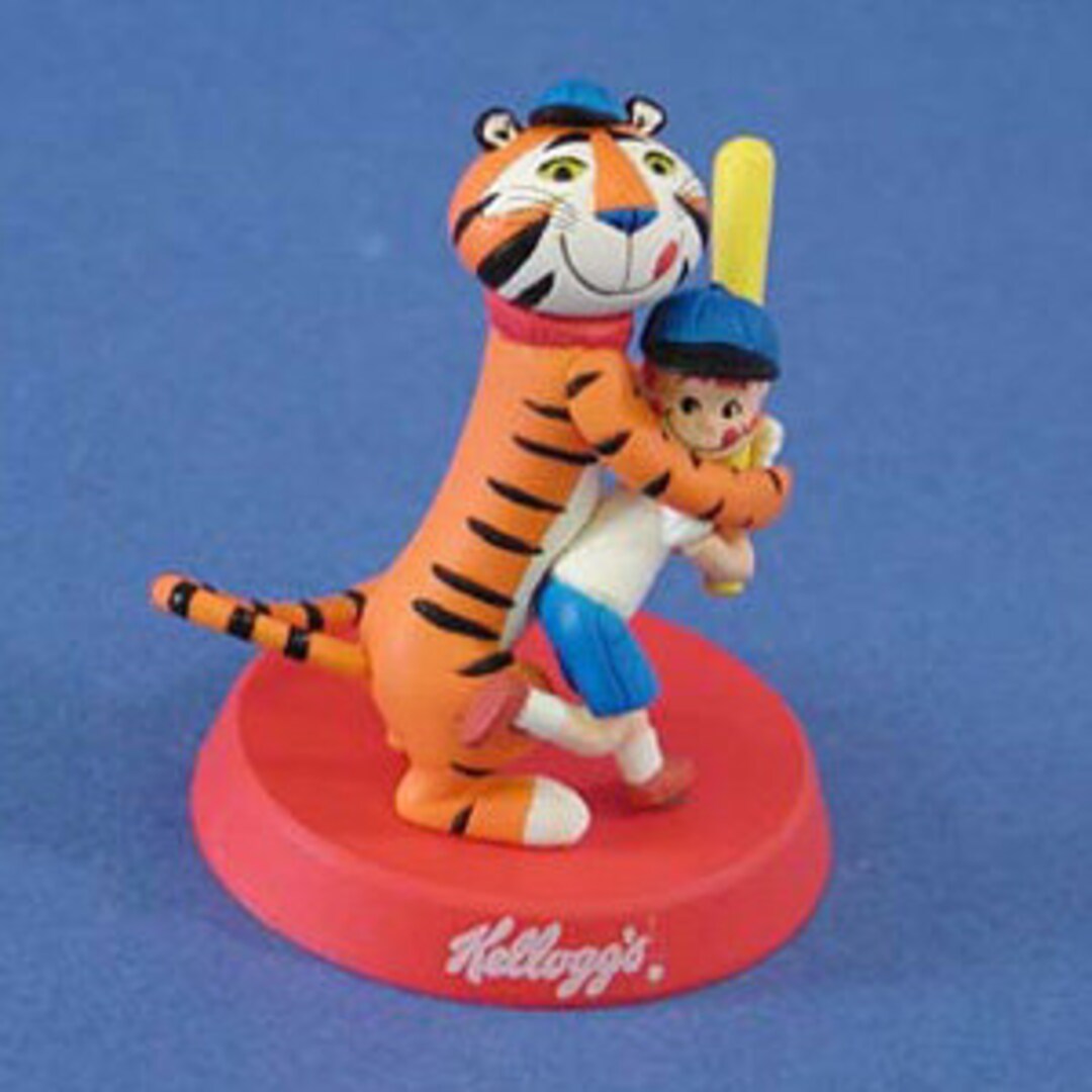 Kelloggs 10 Collection: TONY the TIGER Batting Toy Figure - Etsy