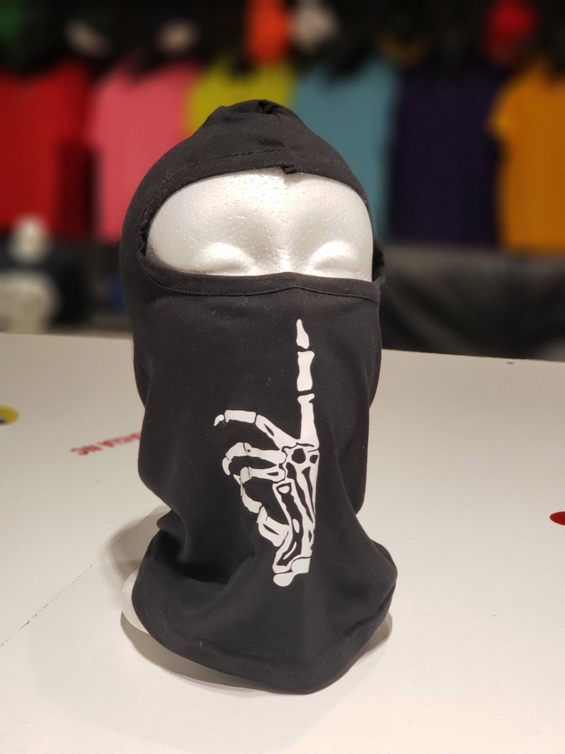Ski Mask, Shush Ski Mask, Hush Ski Mask Balaclava Face Mask Black - Etsy