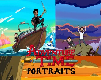 Custom Adventure Time Portrait - Etsy
