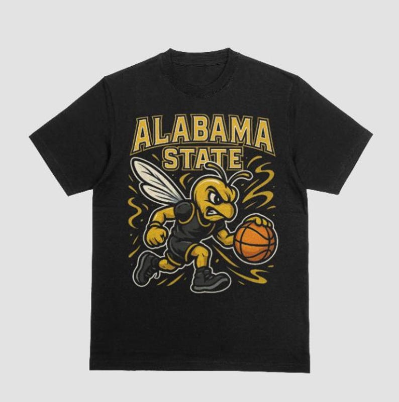 Alabama State Basketball PNG PRINT NOW 300 Dpi Png Sublimation Tshirt ...