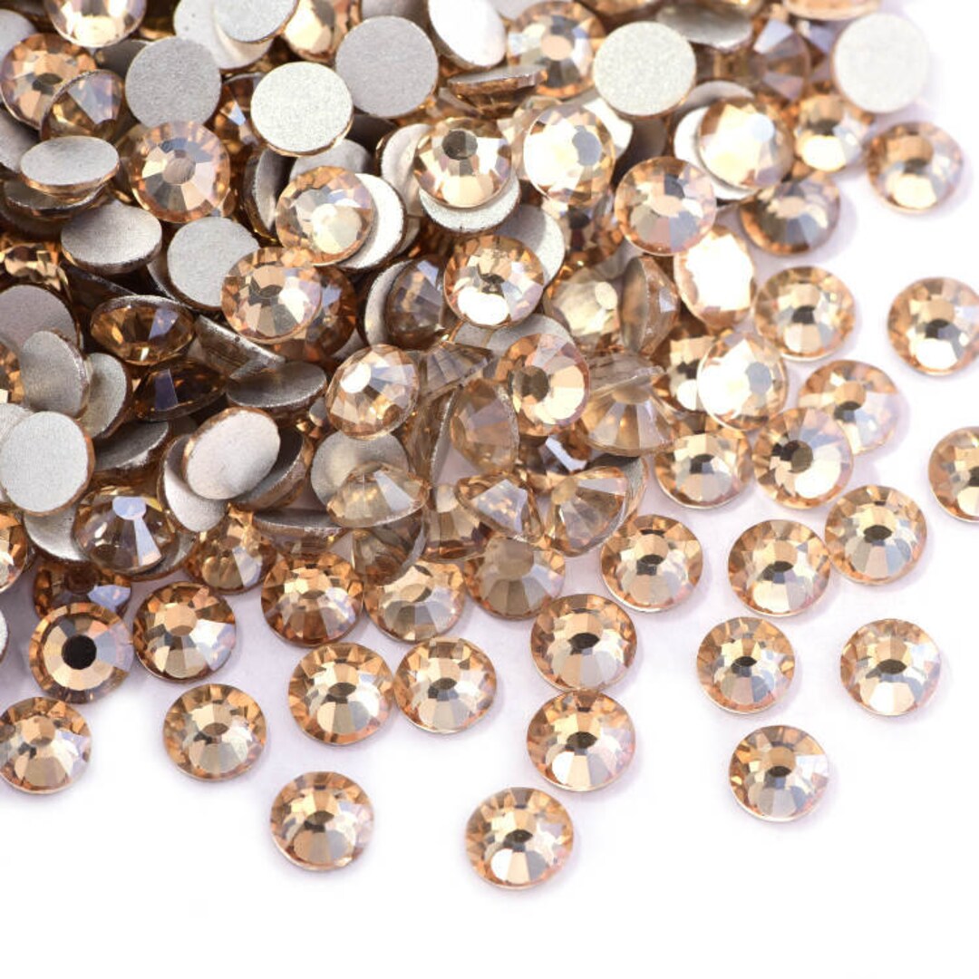 Golden Champagne Glass Rhinestones - Etsy