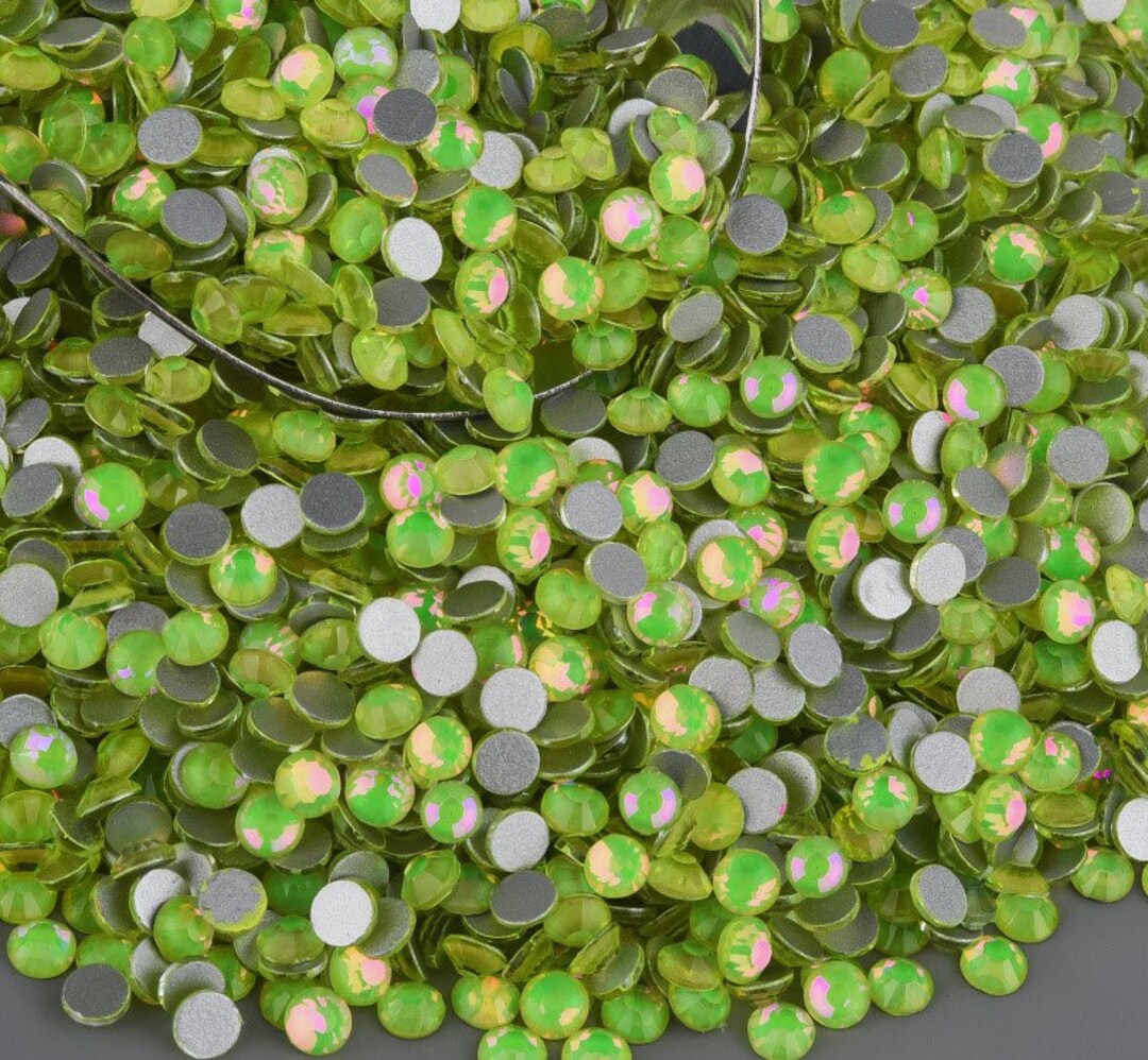 Lemon Lime Crystal Glass Rhinestones - Etsy