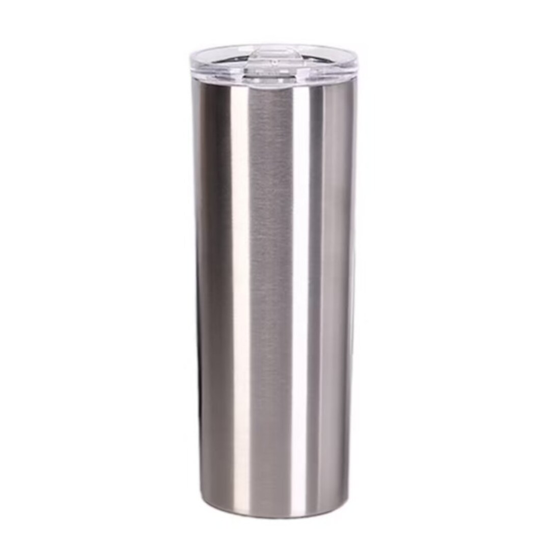 20oz Silver Skinny Sublimation Tumbler Blank - Etsy