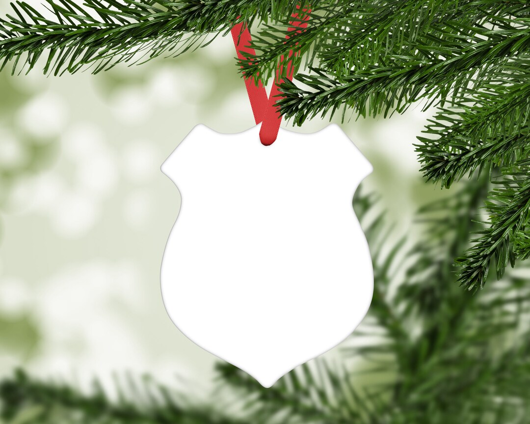 MDF Police Shield Ornament - Etsy