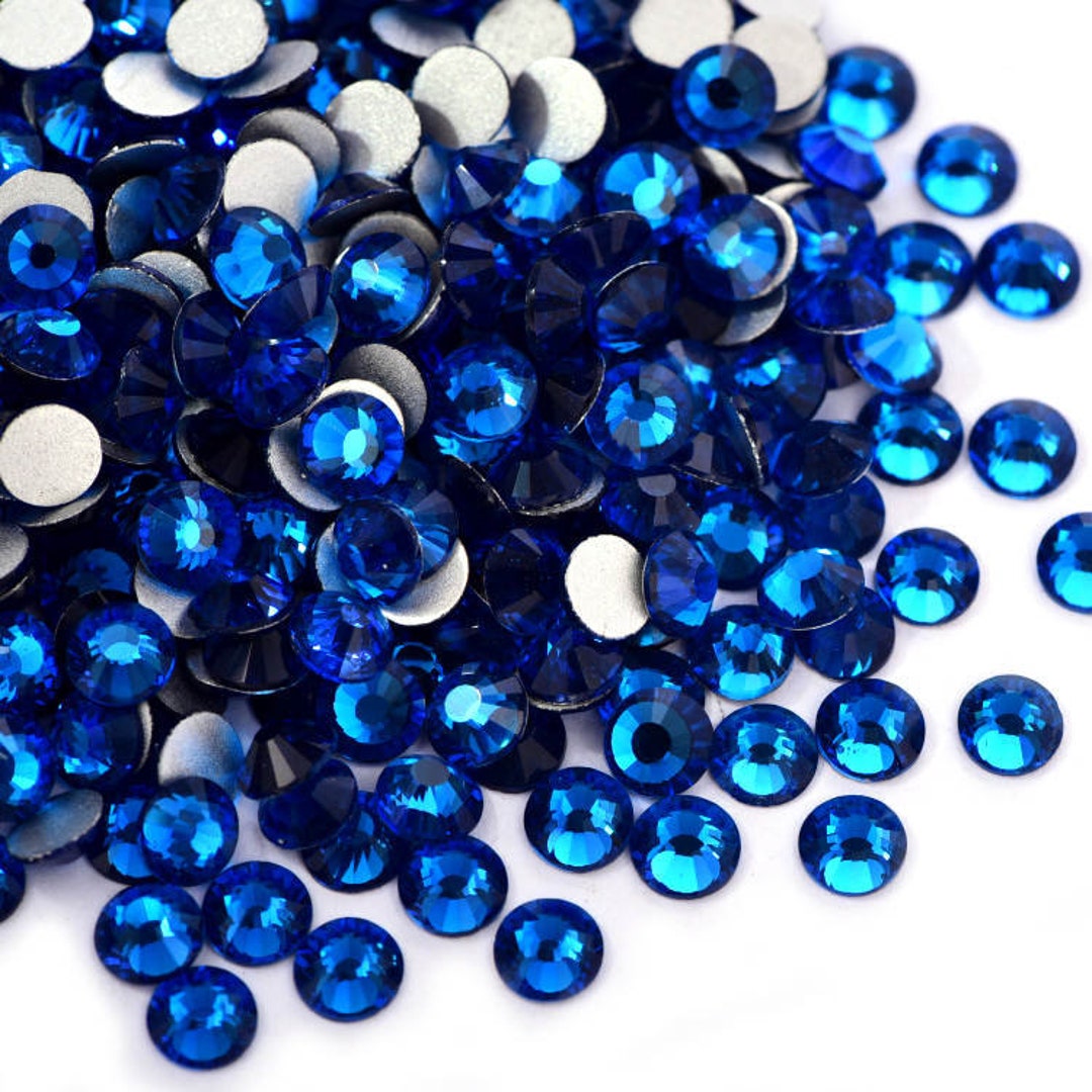 Capri Blue Glass Rhinestones - Etsy