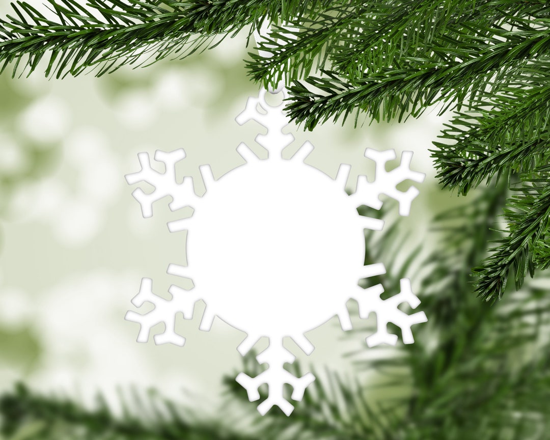 MDF Snowflake Ornament - Etsy
