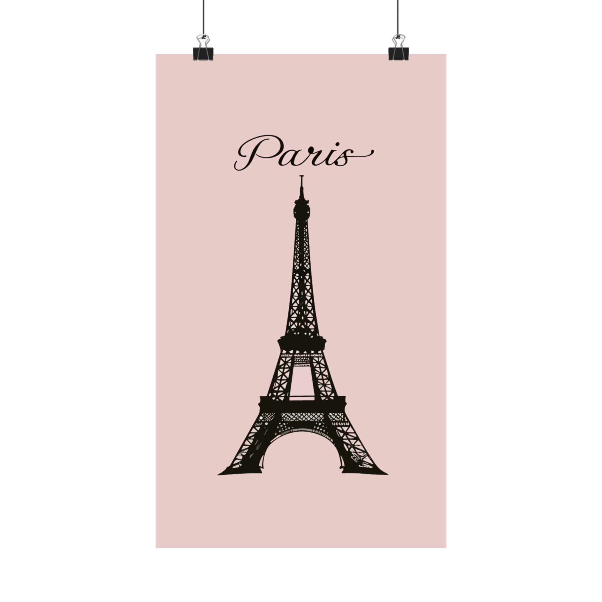 Paris Wall Art, France Eiffel Tower Poster, Cute Nursery Decor, Kid's ...