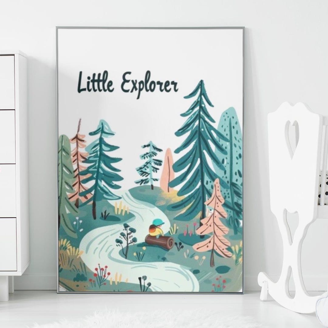Explorer Wall Art, Cute Poster, Adventure Nursery Decor, Kid's Room ...