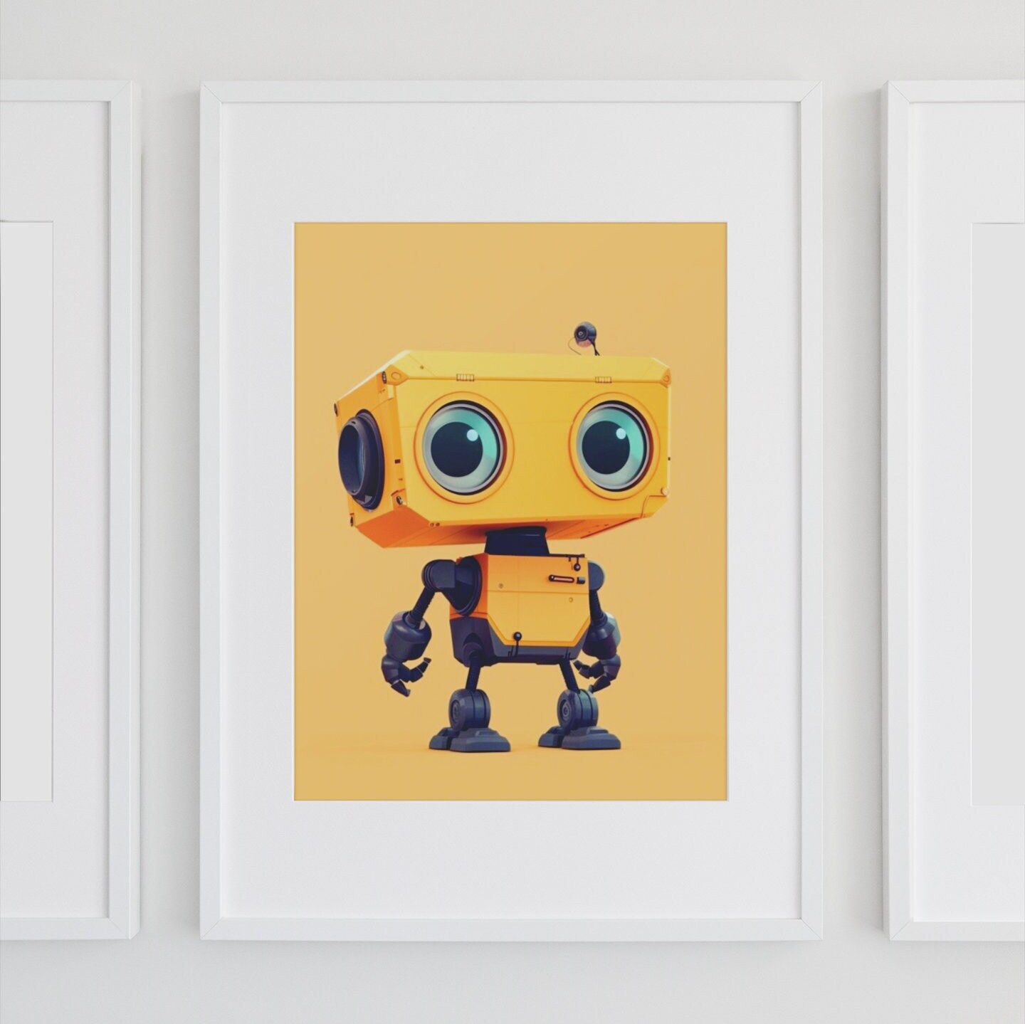 Little Robot Wall Art, Cute Poster, Robot Nursery Decor Boys Girls, Kid ...