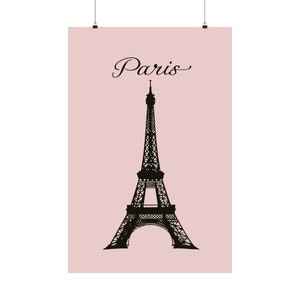 Paris Wall Art, France Eiffel Tower Poster, Cute Nursery Decor, Kid's ...