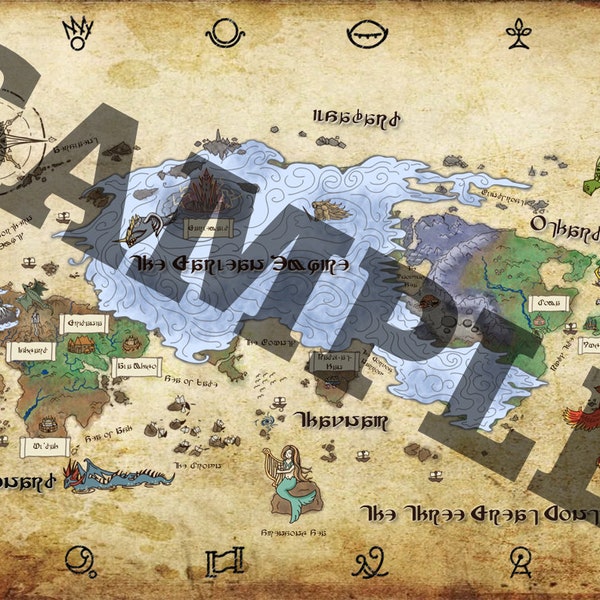 Eorzea Map - Etsy