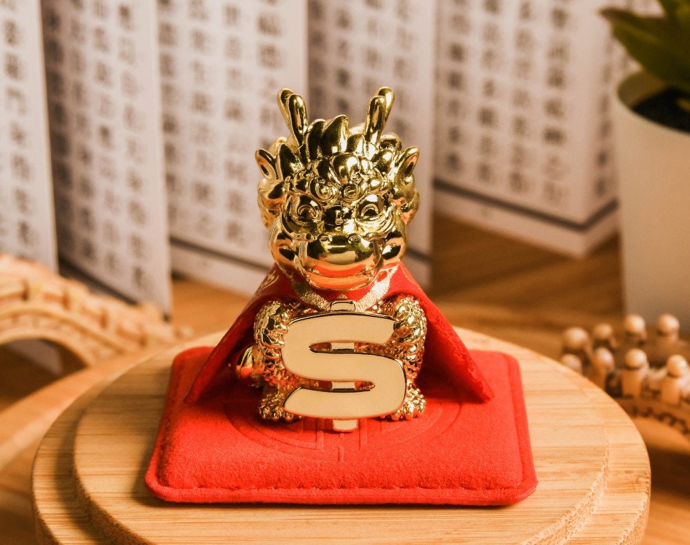 Golden Dragon Good Luck Keepsake Knick Knack 2024 Year of Dragon ...