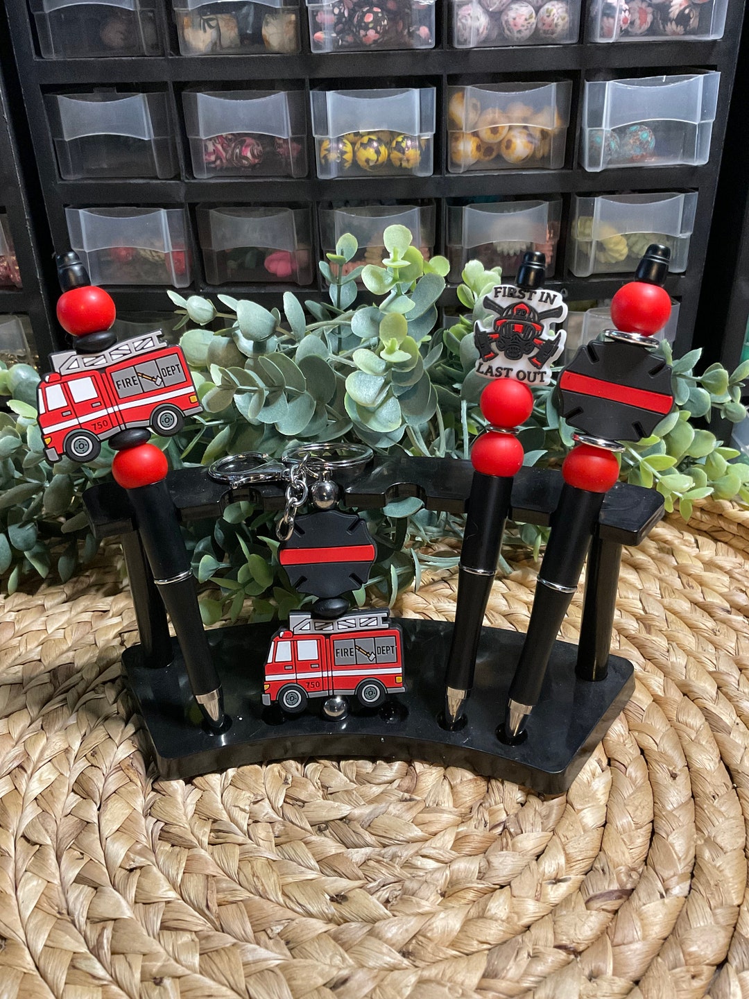 Firefighter Pens, Keychain, Ballpoint Pens, Refillable Pens - Etsy