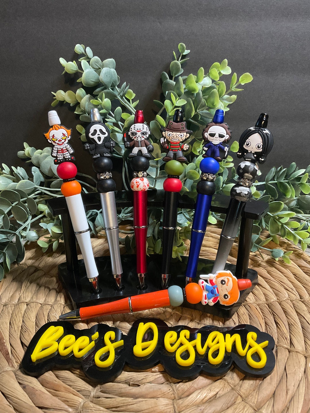Horror Movie Beadable Ballpoint Pens: Halloween Party Favors - Etsy