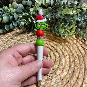 Christmas Grinch Pens, Ballpoint Pens, Refillable Pens - Etsy