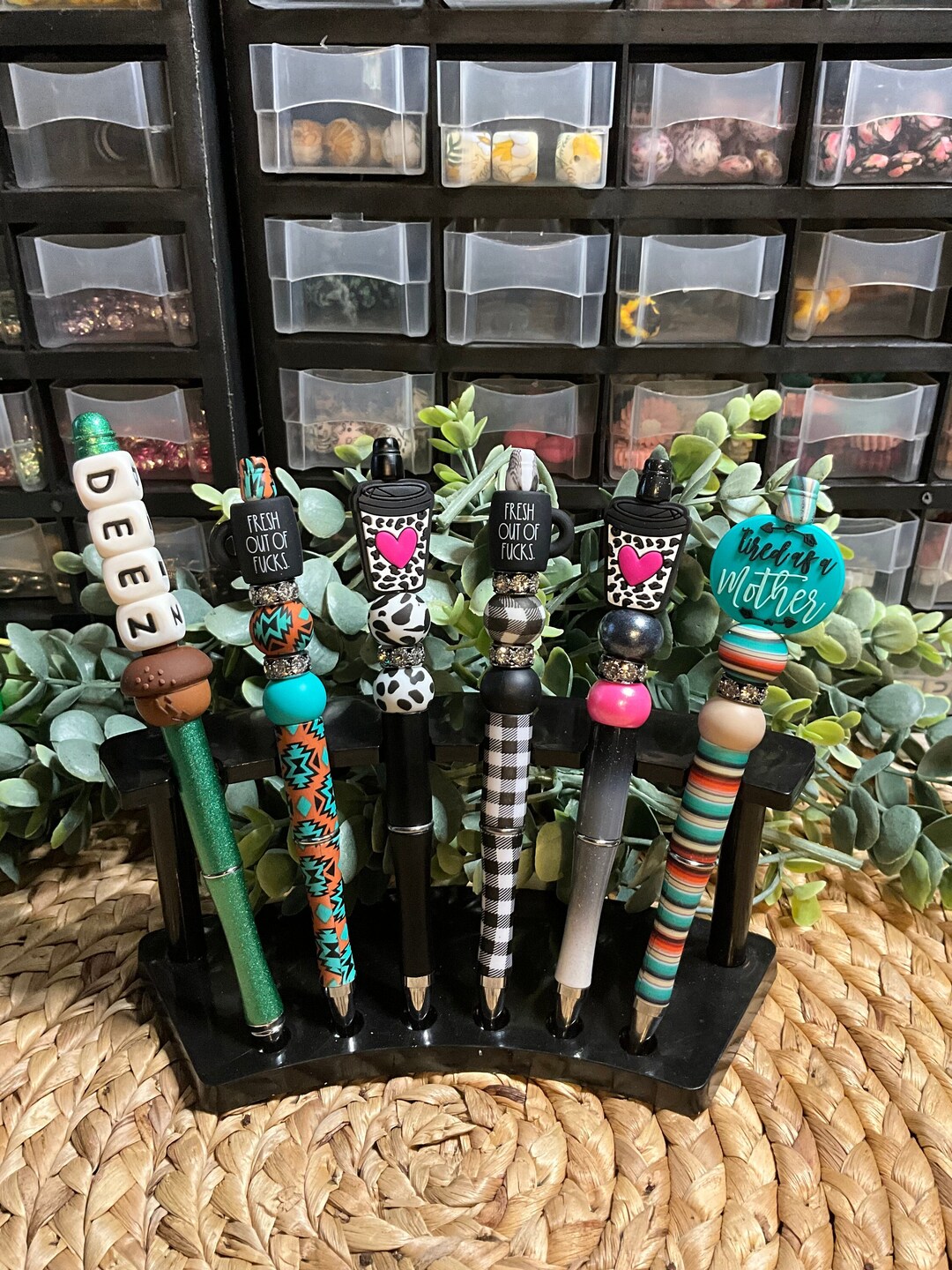 Funny Adult Humor Beaded Pens: Refillable Ballpoint Pens - Etsy