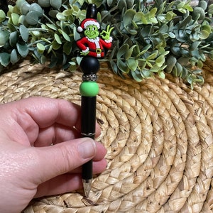 Christmas Grinch Pens, Ballpoint Pens, Refillable Pens - Etsy