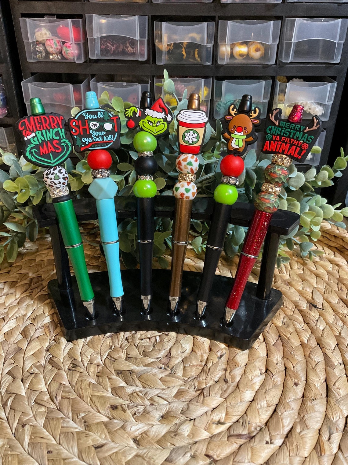 Christmas Pens, Ballpoint Pens, Refillable Pens - Etsy