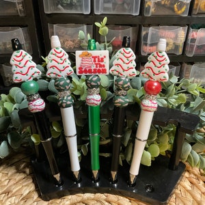 Christmas Tree Pens, Christmas Snack Pens, Ballpoint Pens, Refillable ...