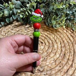 Christmas Grinch Pens, Ballpoint Pens, Refillable Pens - Etsy