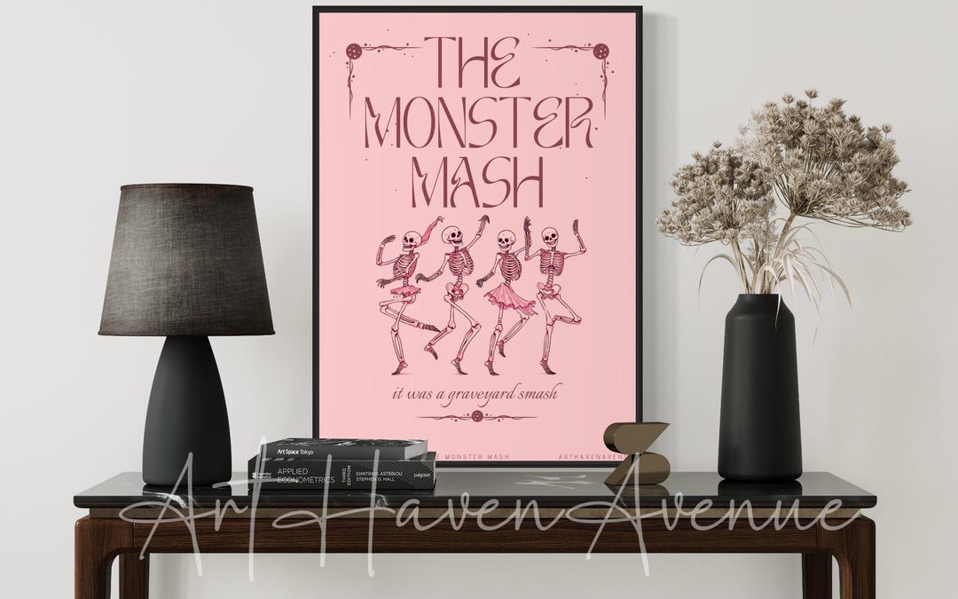 Monster Mash Print Digital Download Various Colours - Etsy Canada