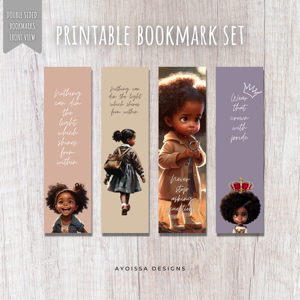 Black Girl Bookmarks - Etsy