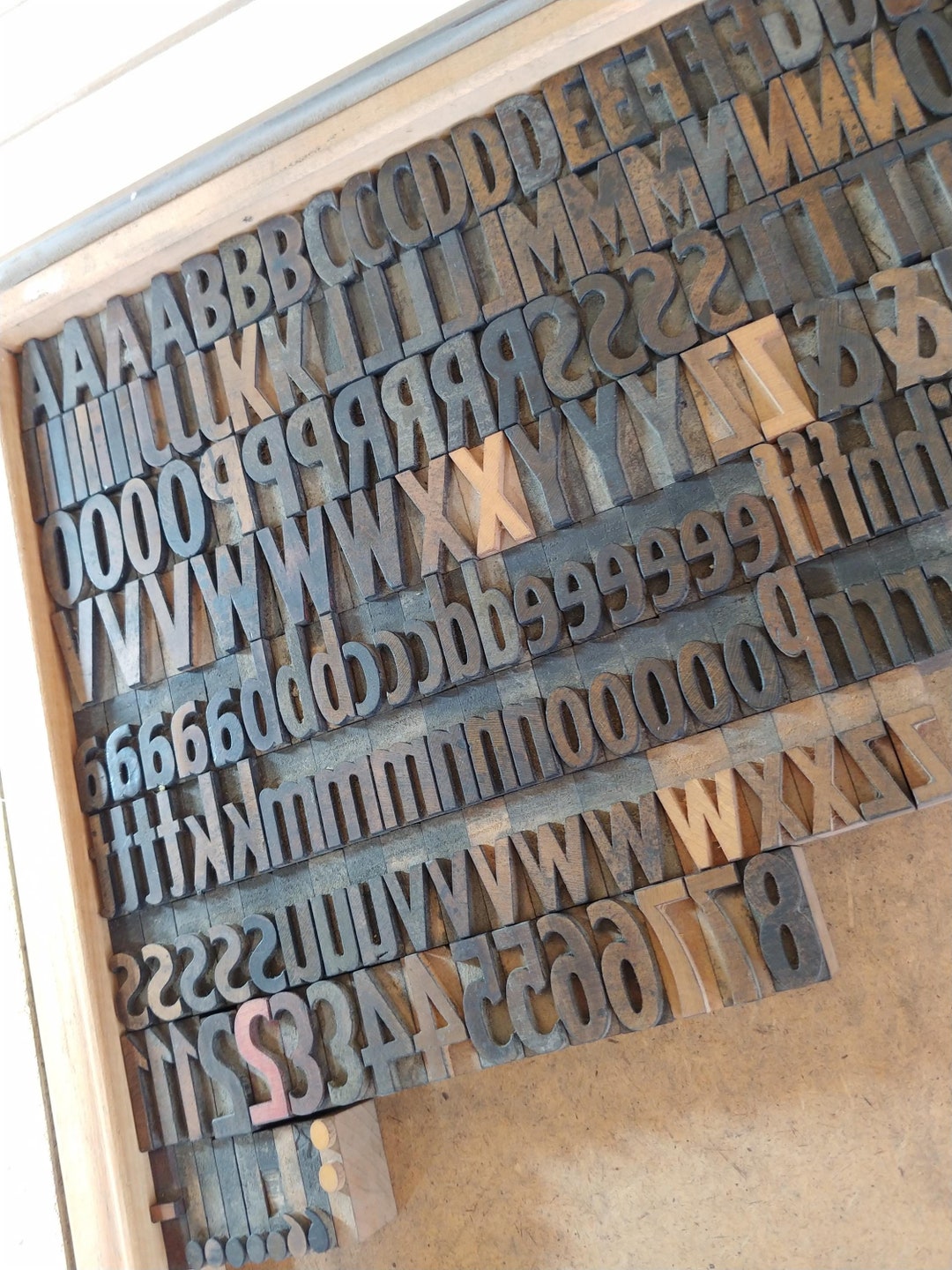 1 Inch Wood Letter, Pick Your Letters, Vintage Letterpress, Hamilton ...