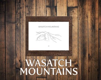 Wasatch Mountains Poster - Etsy