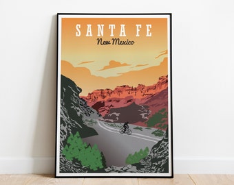 Travel Santa Fe Poster - Etsy