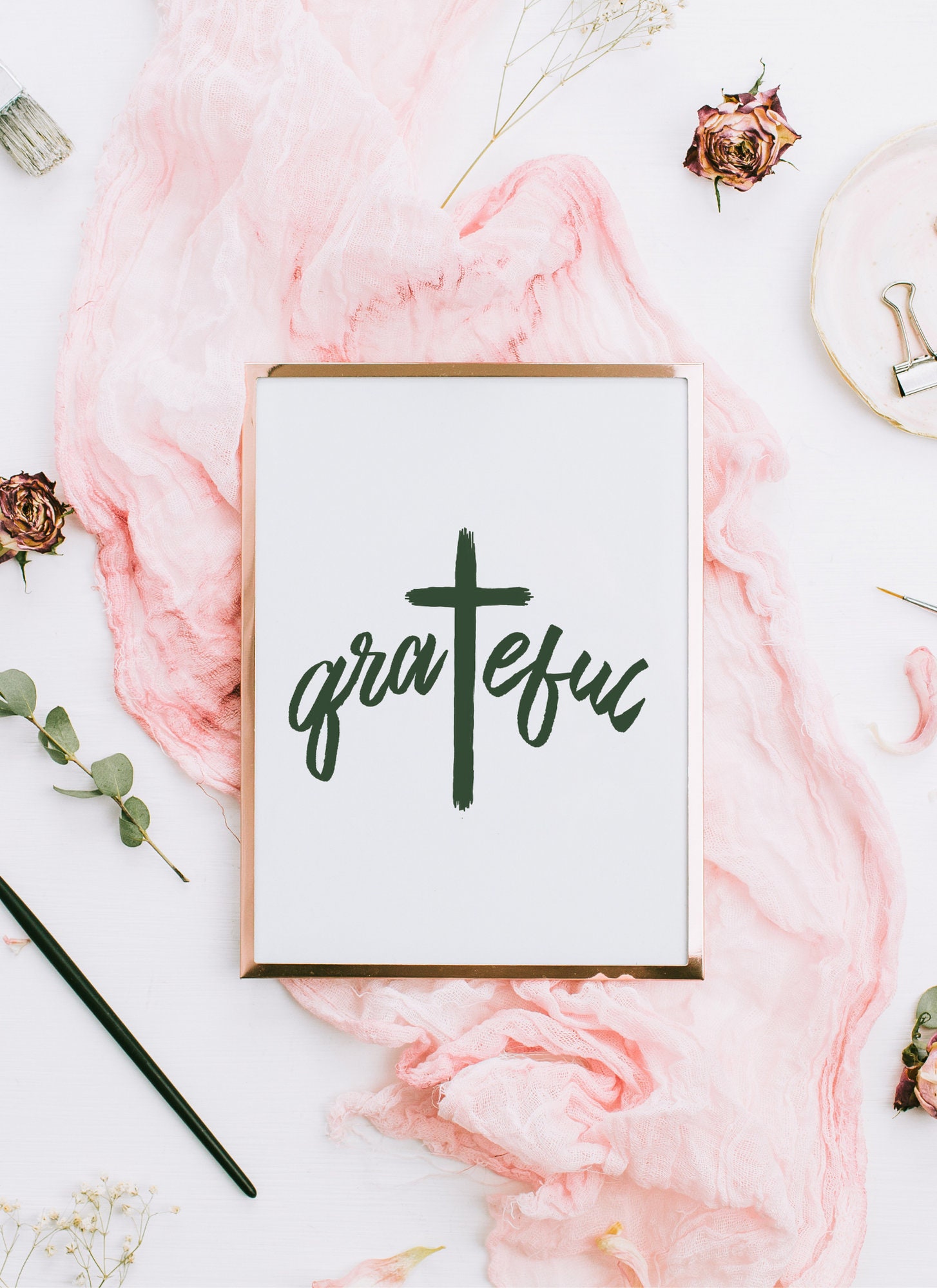 Grateful Cross Svg Png Pdf Eps Dxf/christian Svg/christian Cross Svg ...