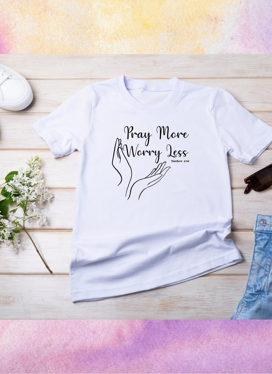 Pray More Worry Less Svg Png Pdf Eps Dxf/pray More/pray Svg/worry Less ...