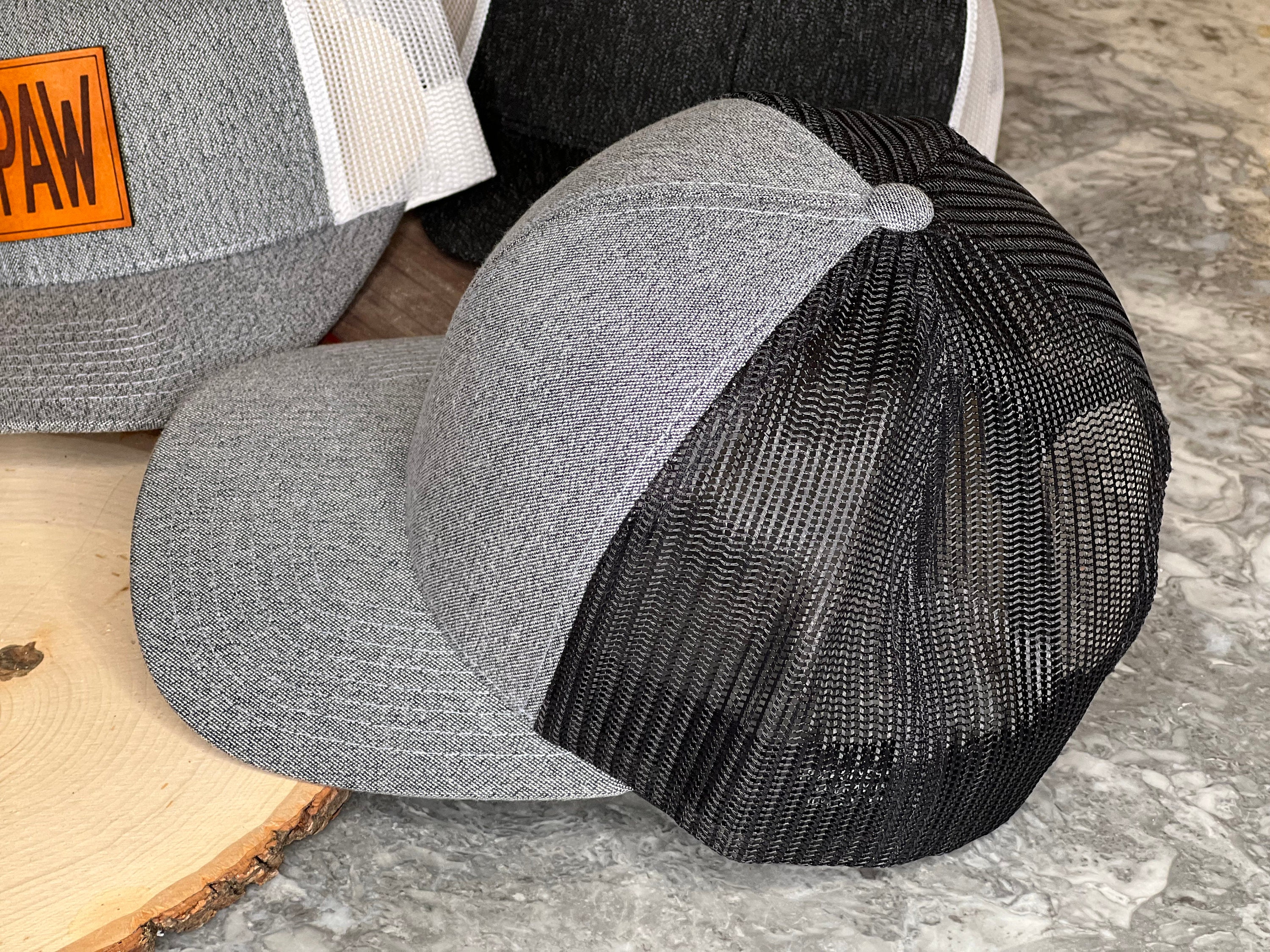 Engraved Leather Bass Fish Patch Hat - Richardson Snapback - Etsy