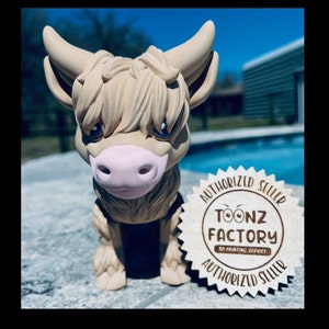 3D Printed Articulated Highland Cow Fidget Toy - Etsy