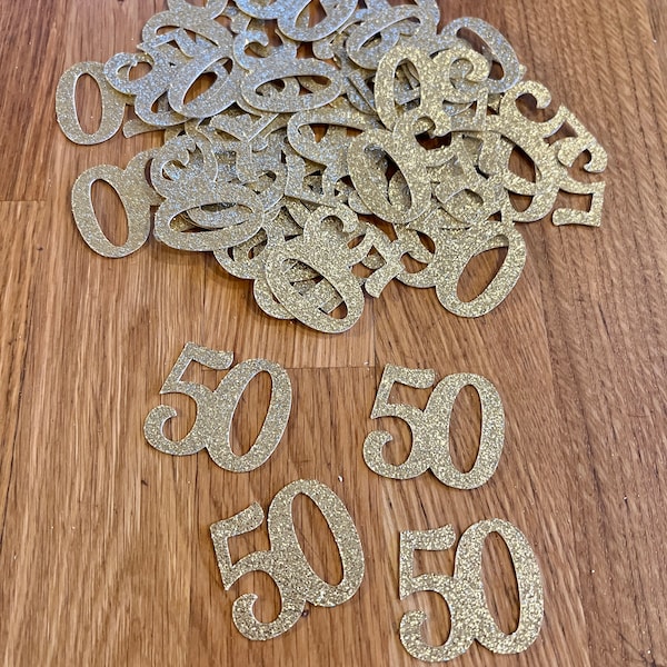 50th Table Confetti - Etsy