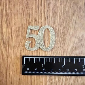 50th Birthday Anniversary Party Glitter Table Confetti Decorations - Etsy
