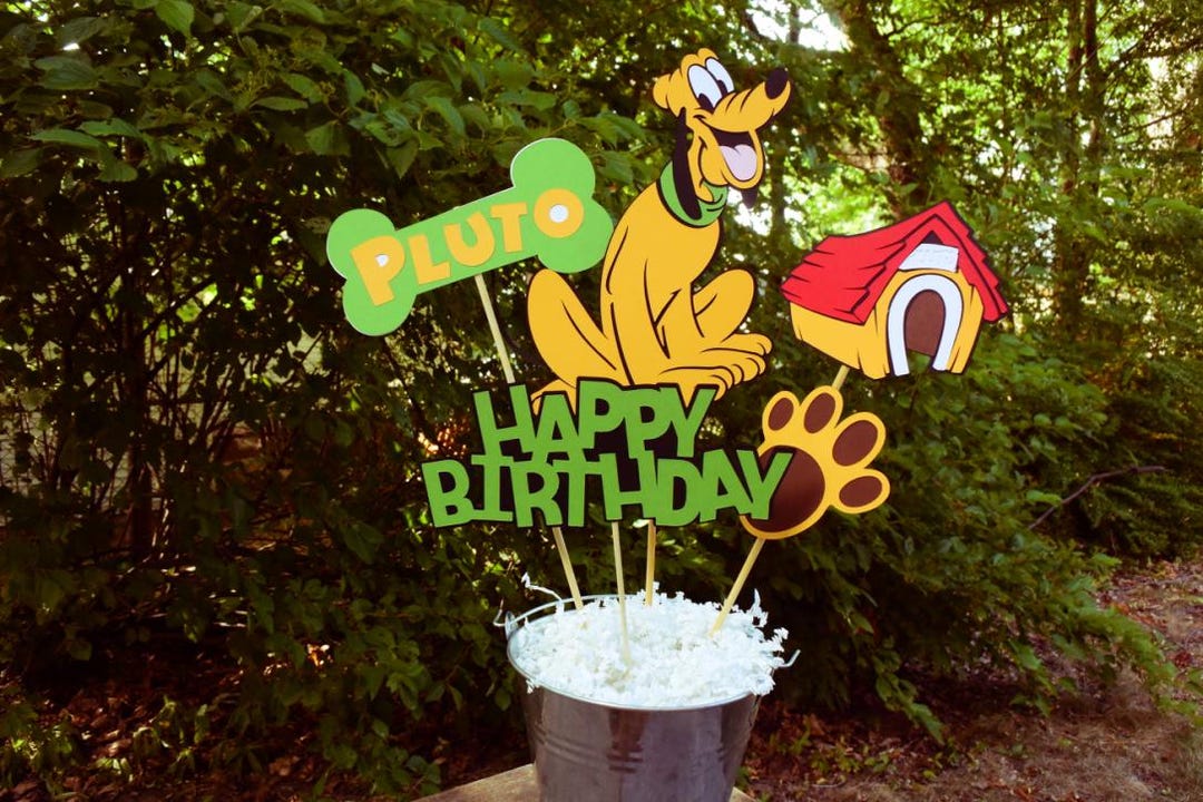 Pluto Birthday Party Centerpiece Table Decorations Kids Birthday ...