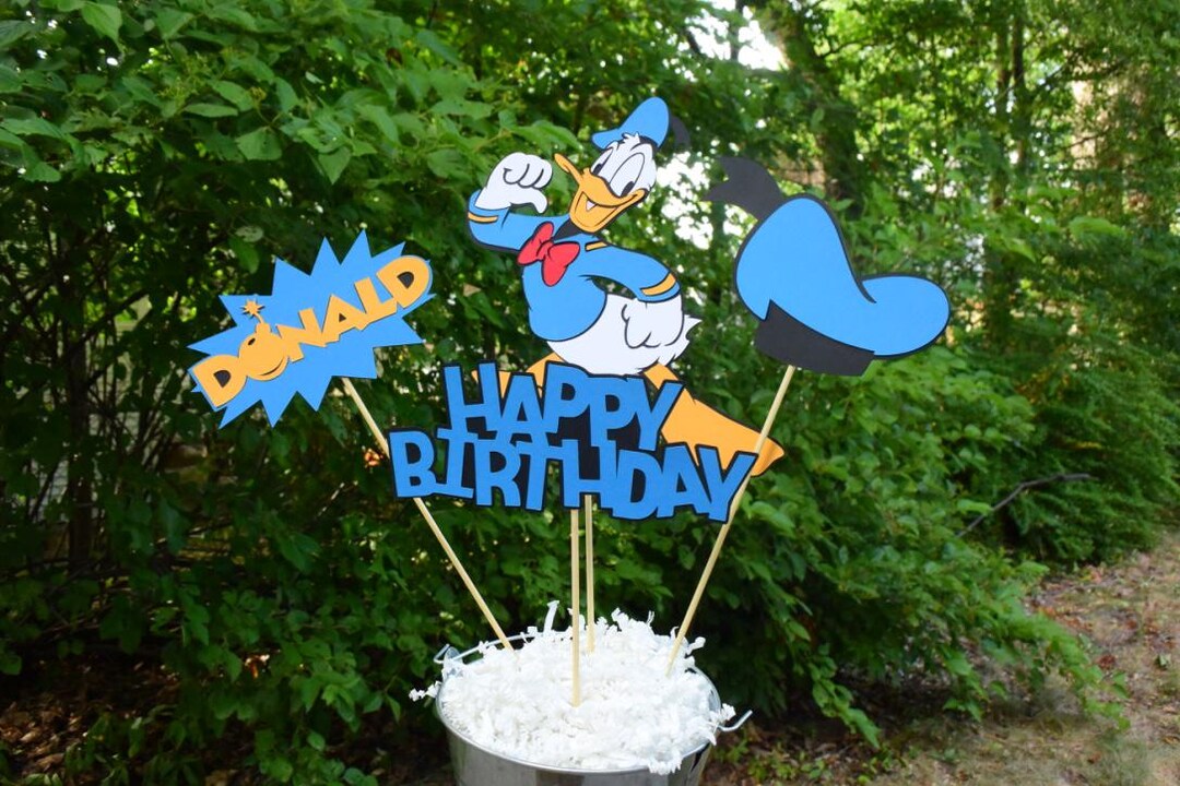 Donald Duck Birthday Party Centerpiece Table Decorations Kids Birthday ...