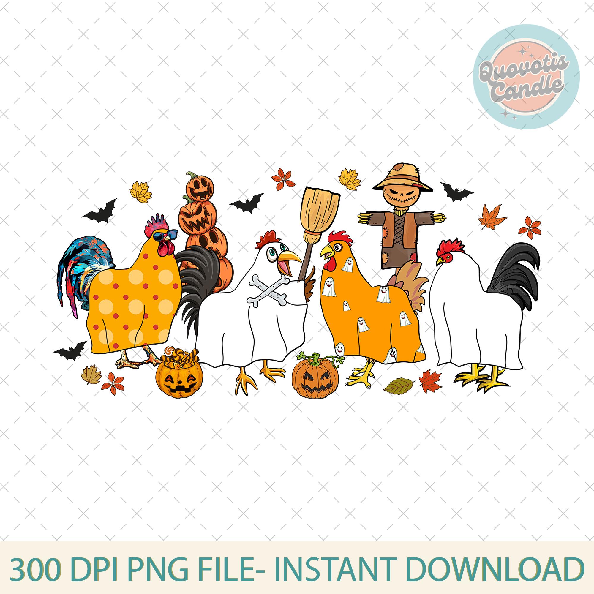 Chicken Ghost Halloween PNG, Ghost Chicken Png, Halloween Chicken Png ...